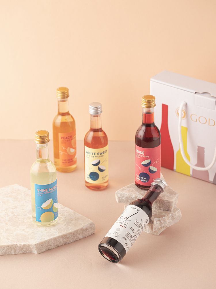 고도리 미니어처 와인 5종 선물세트 - 술자리를 다채롭게! 술담화 스토어